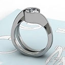 Split Shank Wrap Style Engagement Ring