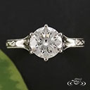 Platinum Antique Split Filigree Ring