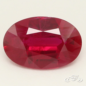 1.38 Carat Oval Cut Ruby